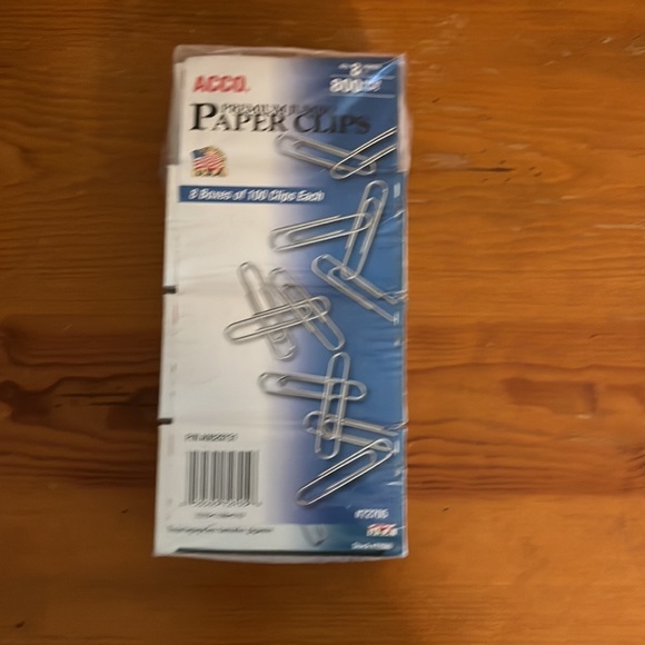 Acco | Office | Acco 70 Large Premium Jumbo Paper Clips | Poshmark